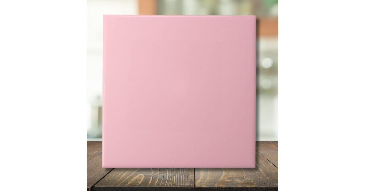 Pastel Dusty Rose Solid Color | Classic | Elegant Ceramic Tile | Zazzle