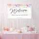Pastel Floral Watercolor Wedding Welcome Banner | Zazzle