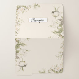 Pastel Floral Wedding Organizer Folders | Zazzle
