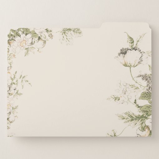 Pastel Floral Wedding Organizer Folders | Zazzle