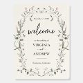 Pastel Floral Wedding Sign | Zazzle