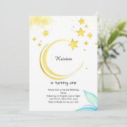 Pastel Galaxy Astro Adventure Birthday Invitation | Zazzle