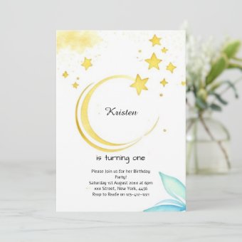 Pastel Galaxy Astro Adventure Birthday Invitation | Zazzle