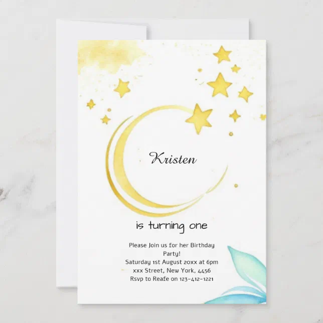 Pastel Galaxy Astro Adventure Birthday Invitation | Zazzle