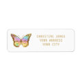 pastel glitter butterfly label | Zazzle