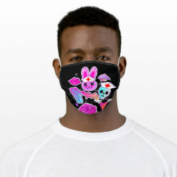 Pastel Goth Face Mask Menhera Creepy Cute Gothic | Zazzle