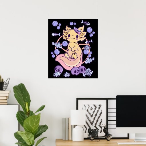 Pastel Goth Halloween Horror Chibi Creepy Kawaii Poster | Zazzle