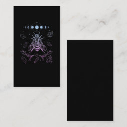 Pastel Goth Moon Insect Gothic Wicca Crescent Bee Business Card | Zazzle