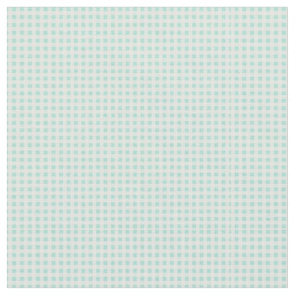 Gingham Check Print Fabric | Zazzle