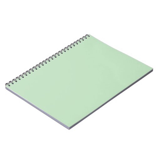 Pastel Green Spiral Photo Notebook | Zazzle