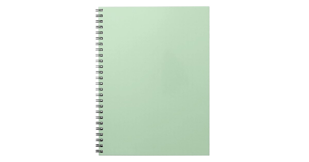 Pastel Green Spiral Photo Notebook | Zazzle