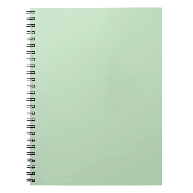 Pastel Green Spiral Photo Notebook | Zazzle