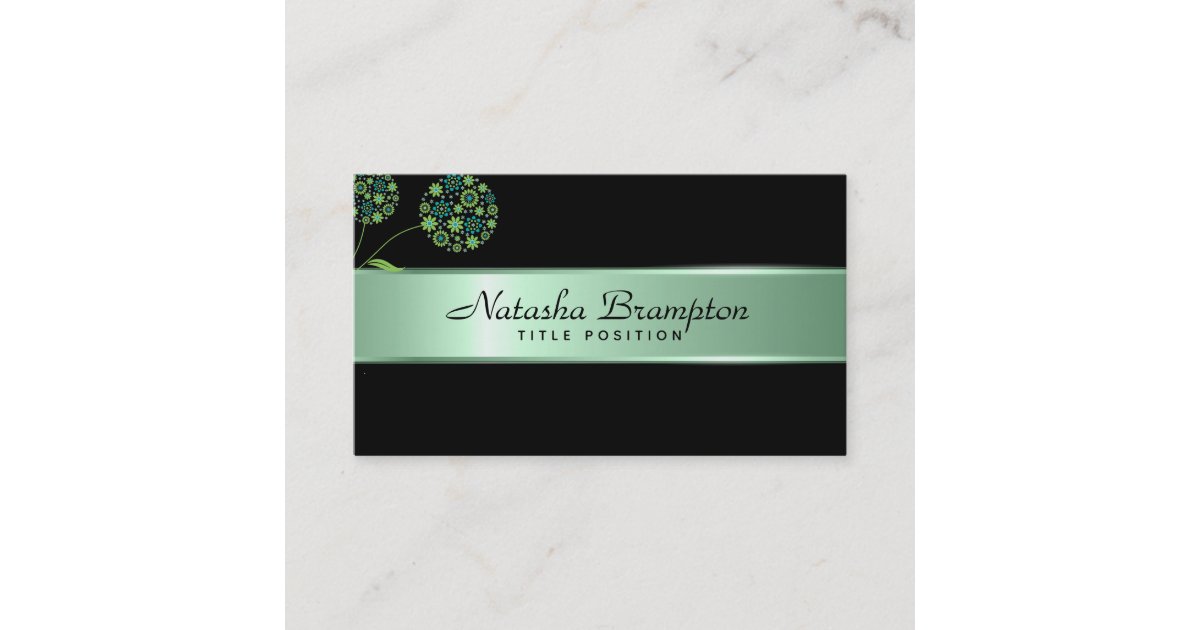 Pastel Green Stripe Business Card | Zazzle