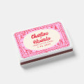 Pastel Handwriting Retro Wedding Matchboxes | Zazzle