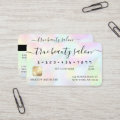 Pastel Holographic Rainbow Signature Credit Card | Zazzle