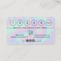 Pastel Holographic Texture Loyalty Card | Zazzle