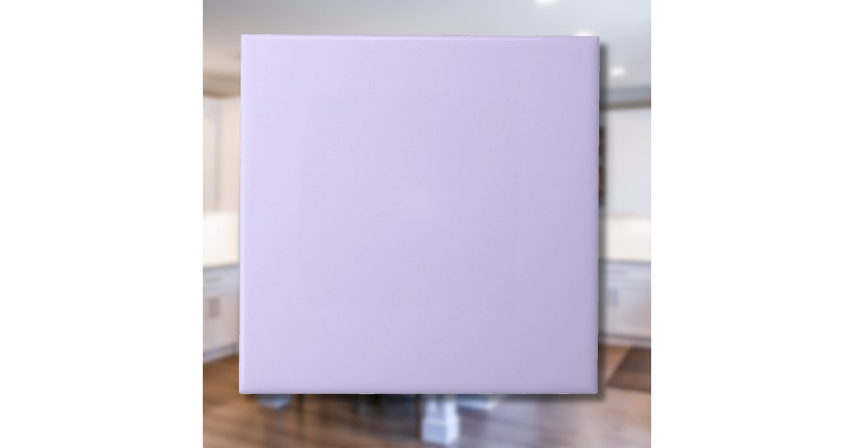 Pastel Lavender Blue Solid Color | Classic Elegant Ceramic Tile | Zazzle