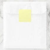 Pastel Lemon Yellow Square Sticker | Zazzle