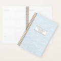 Pastel Leopard Print Personalized Planner | Sky | Zazzle