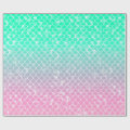 Pastel Mermaid Scales Pink Green Ombre Wrapping Paper | Zazzle