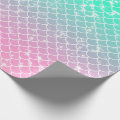 Pastel Mermaid Scales Pink Green Ombre Wrapping Paper | Zazzle