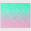 Pastel Mermaid Scales Pink Green Ombre Wrapping Paper | Zazzle