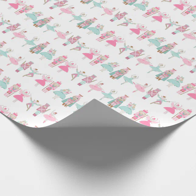 Pastel Nutcracker Ballet Pink Wrapping Paper | Zazzle
