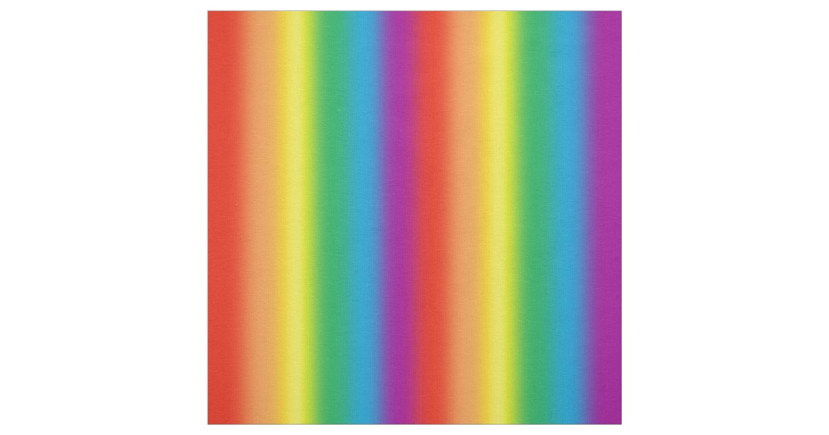 Pastel Ombre Gay LGBT Pride Rainbow Flag Fabric | Zazzle