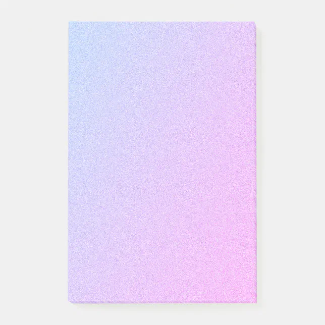 Pastel Ombre Glitter Post-it Notes | Zazzle
