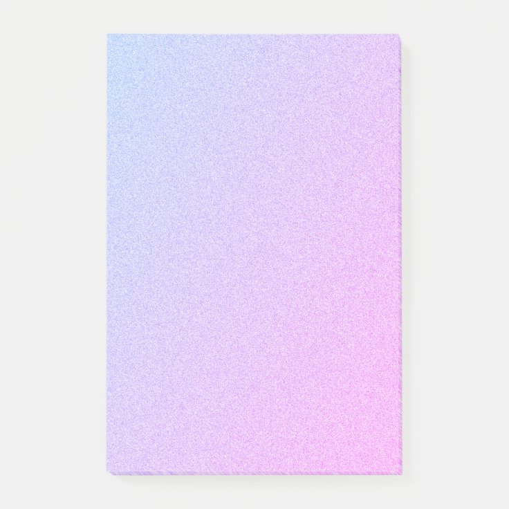 Pastel Ombre Glitter Post-it Notes | Zazzle