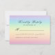 Pastel Ombre Rainbow Colors Wedding RSVP Card | Zazzle