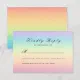 Pastel Ombre Rainbow Colors Wedding RSVP Card | Zazzle