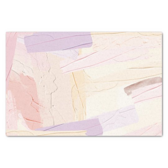 Pastel Paint Brush Strokes Tissue Paper | Zazzle.com
