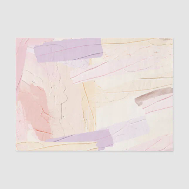 Pastel Paint Brush Strokes Tissue Paper | Zazzle