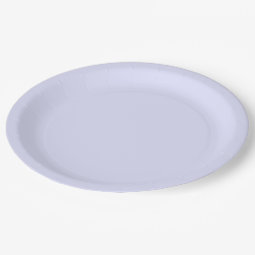 Pastel Periwinkle Purple Paper Plates | Zazzle