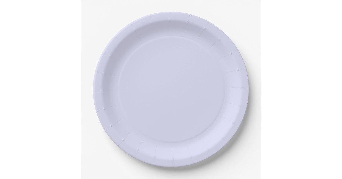 Pastel Periwinkle Purple Paper Plates | Zazzle