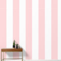 Pastel pink and white stripes pattern wallpaper | Zazzle