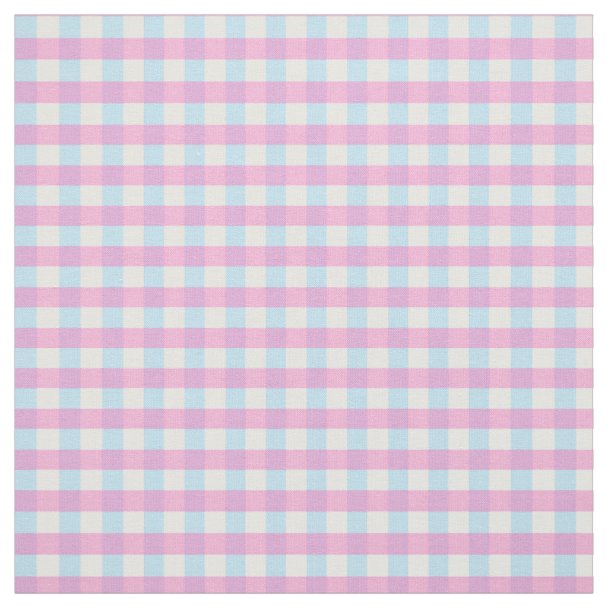 Chic Purple Gingham Plaid Pattern Fabric | Zazzle