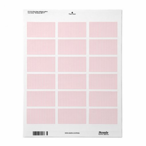 Pastel Pink Candy Stripes. Label | Zazzle