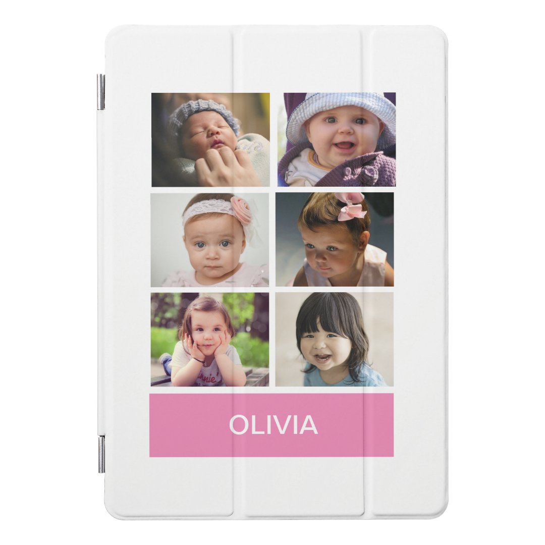 Pastel Pink Custom Photo – Personalized iPad Pro Cover | Zazzle