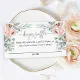 Pastel Pink Floral Diaper Raffle Script Text Enclosure Card | Zazzle