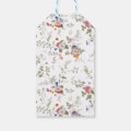 Pastel Pink Floral Wildflower Wedding Gift Tags | Zazzle