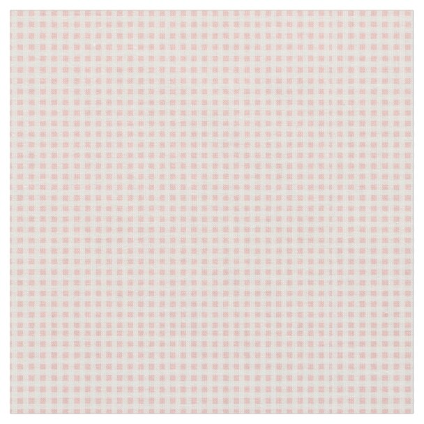 Gingham Check Print Fabric | Zazzle