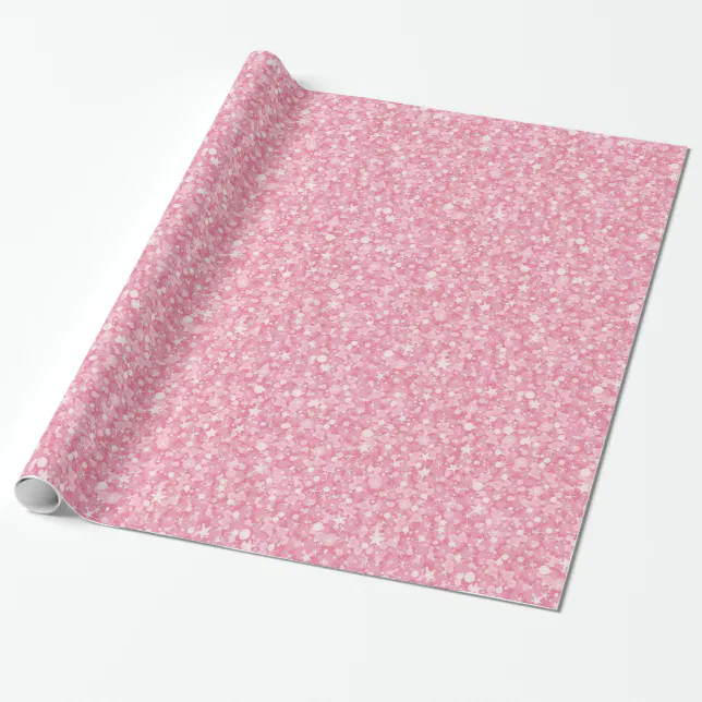 Pastel Pink Glitter And Sparkles. Wrapping Paper | Zazzle
