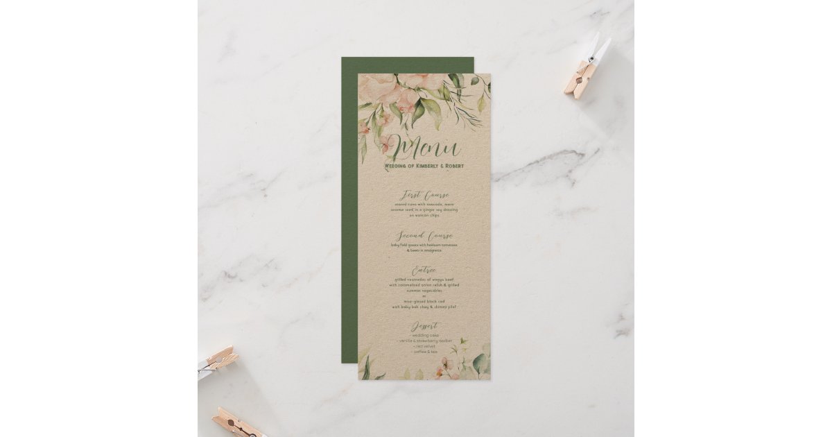 Pastel pink roses wedding frame invitation | Zazzle