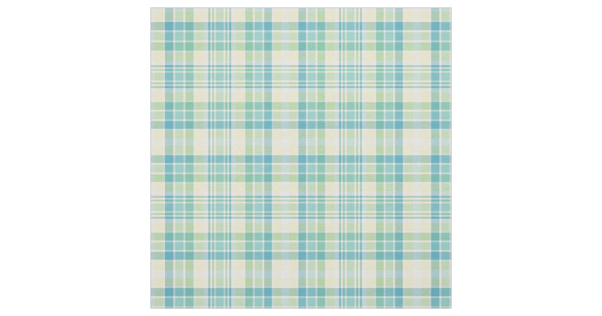 Pastel Plaid Fabric | Zazzle