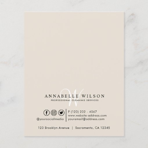 Pastel Purple Cleaning Services Flyer | Zazzle