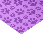 Pastel purple dog paw print tissue paper | Zazzle
