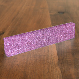 Pastel purple glitter name plate | Zazzle