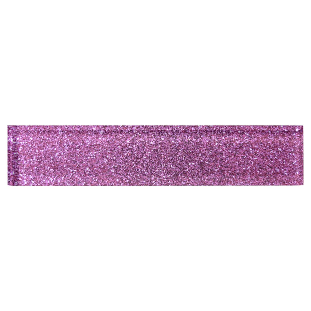 Pastel purple glitter name plate | Zazzle